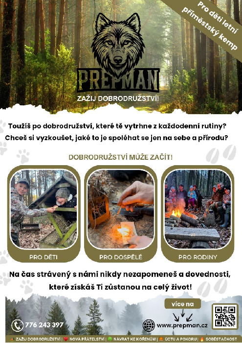 Prepman - zážitky, kurzy a dobrodružství v přírodě pro děti a dospělé